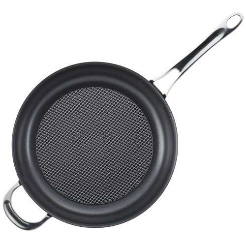 Anolon X Hybrid Cookware Nonstick Frying Pan with Helper Handle, 12 ...