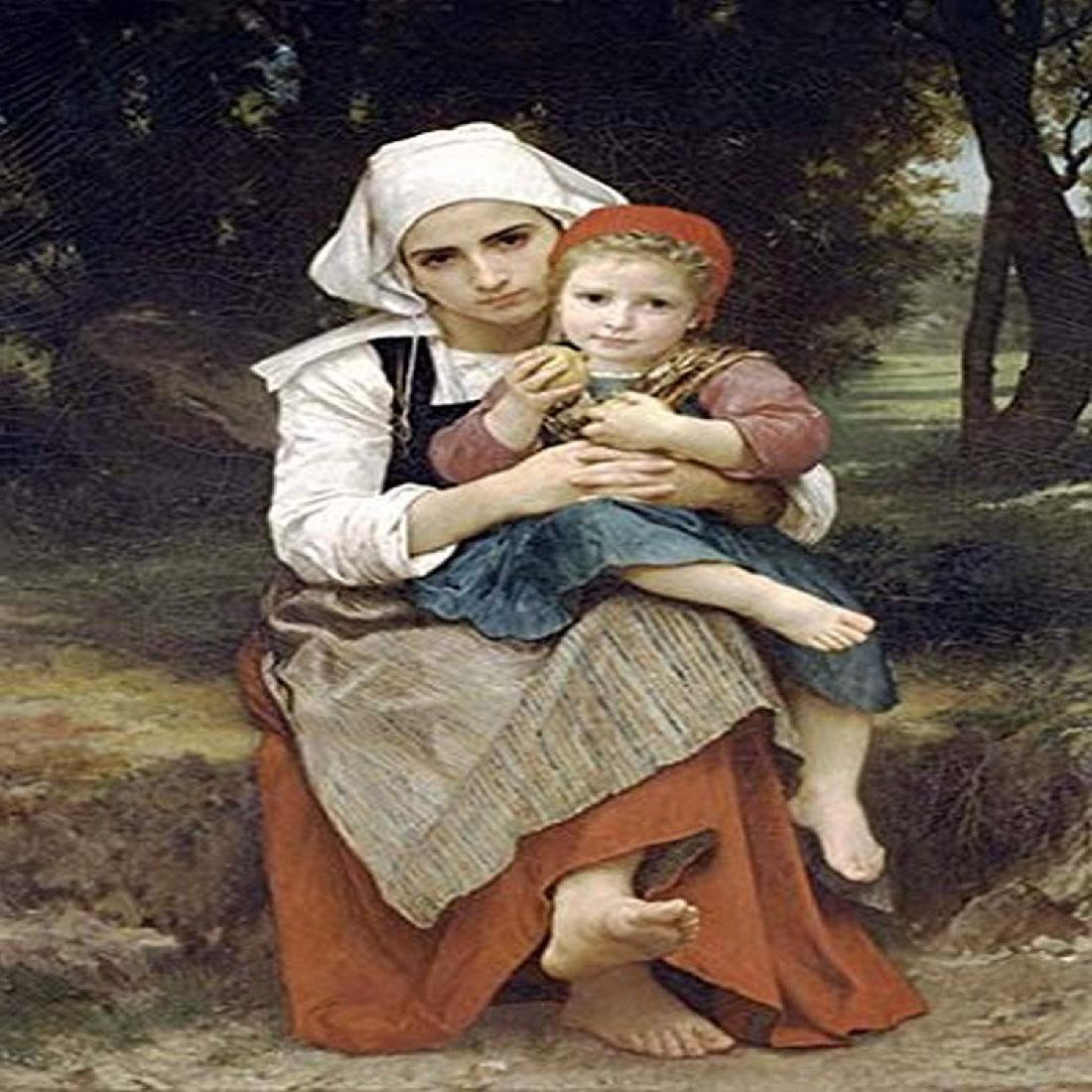 MH Handel Breton Brother & Sister - Wrapped Canvas Graphic Art | Wayfair