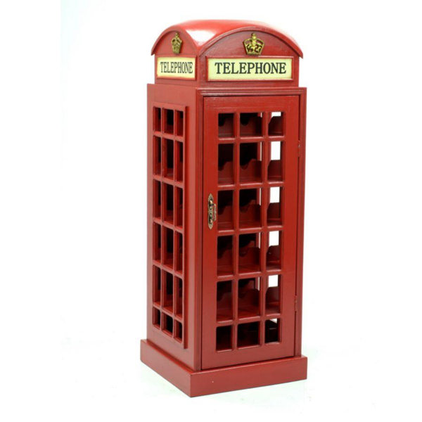 Ophelia & Co. Howe Phone Booth Bar with Wine Storage | Wayfair.co.uk