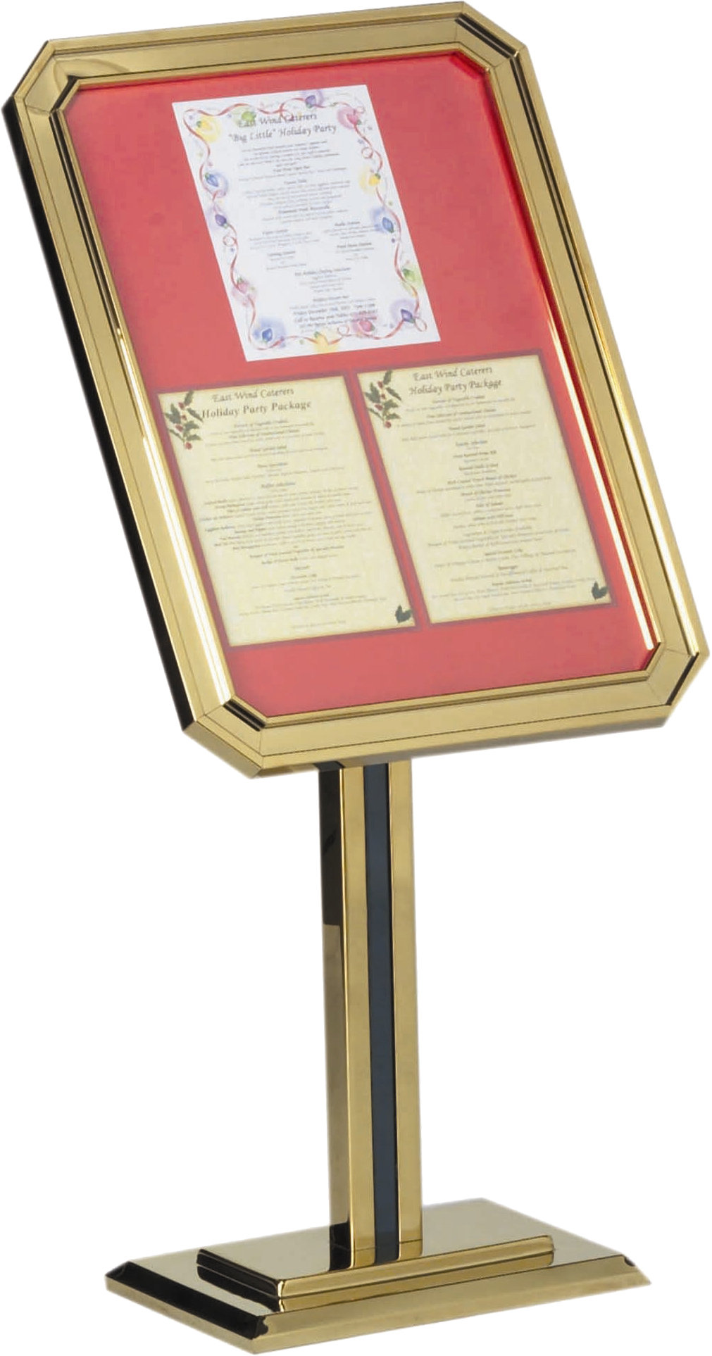 AARCO Single Pedestal Ornamental Sign and Poster Stand | Wayfair