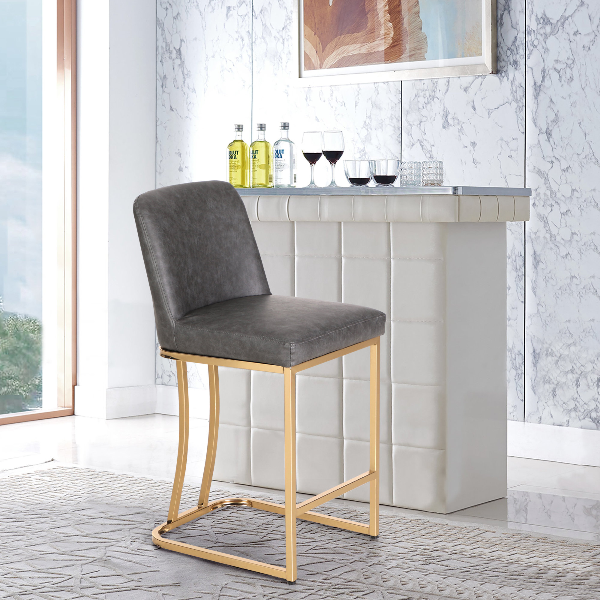 Mercer41 Lucca 24" Counter Stool | Wayfair