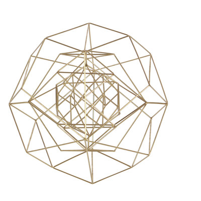 CosmoLiving by Cosmopolitan Metal Wire Sphere Sculpture & Reviews | Wayfair