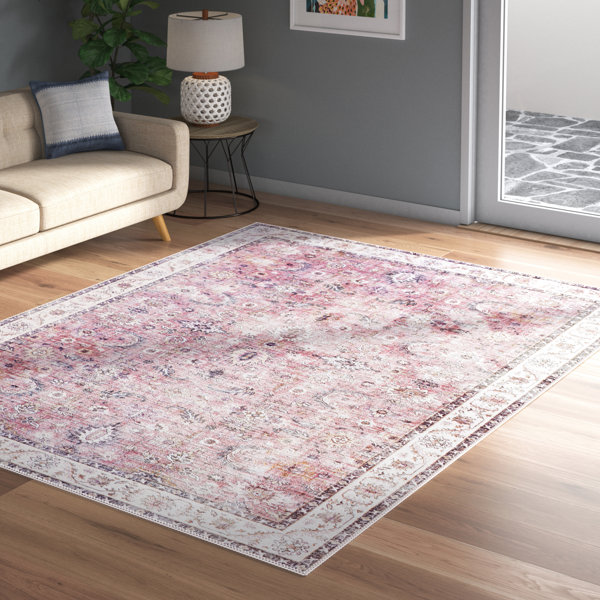 Langley Street Milan Power Loom Performance Garnet/Mauve Rug & Reviews ...