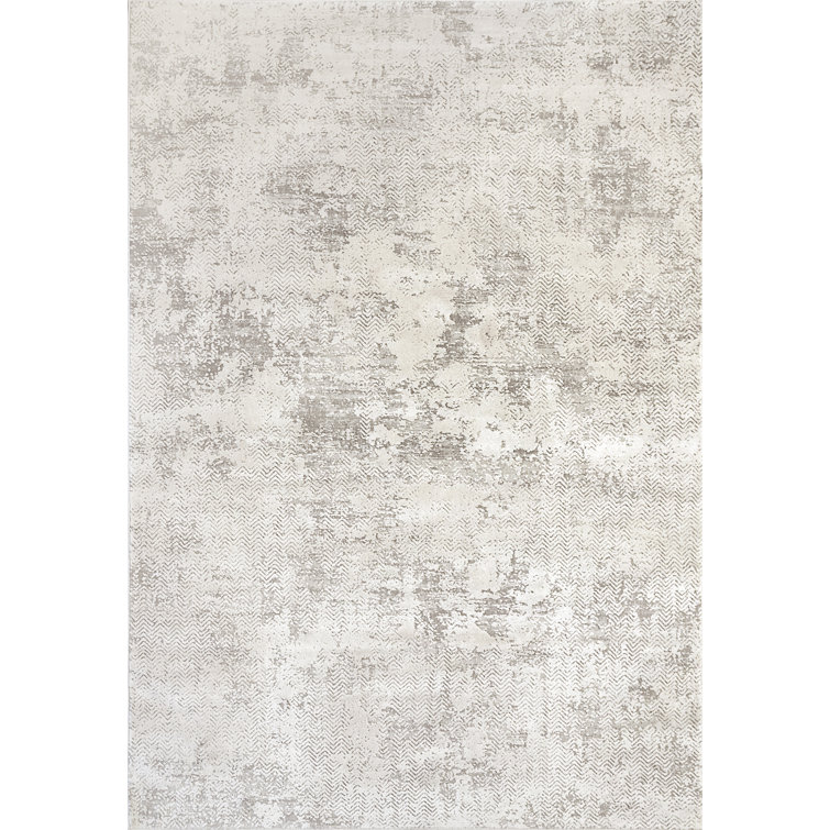 17 Stories Shaniya Power Loom Ivory Rug & Reviews | Wayfair