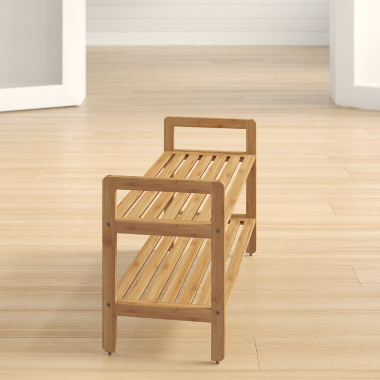 Rebrilliant 2-Tier Shoe Rack & Reviews | Wayfair