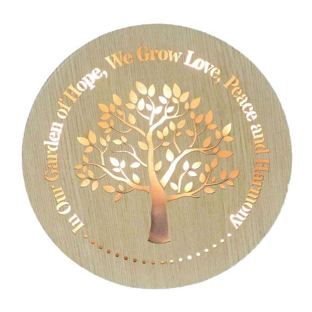 Trinx Tree Of Life Led - Unframed Textual Art on MDF | Wayfair