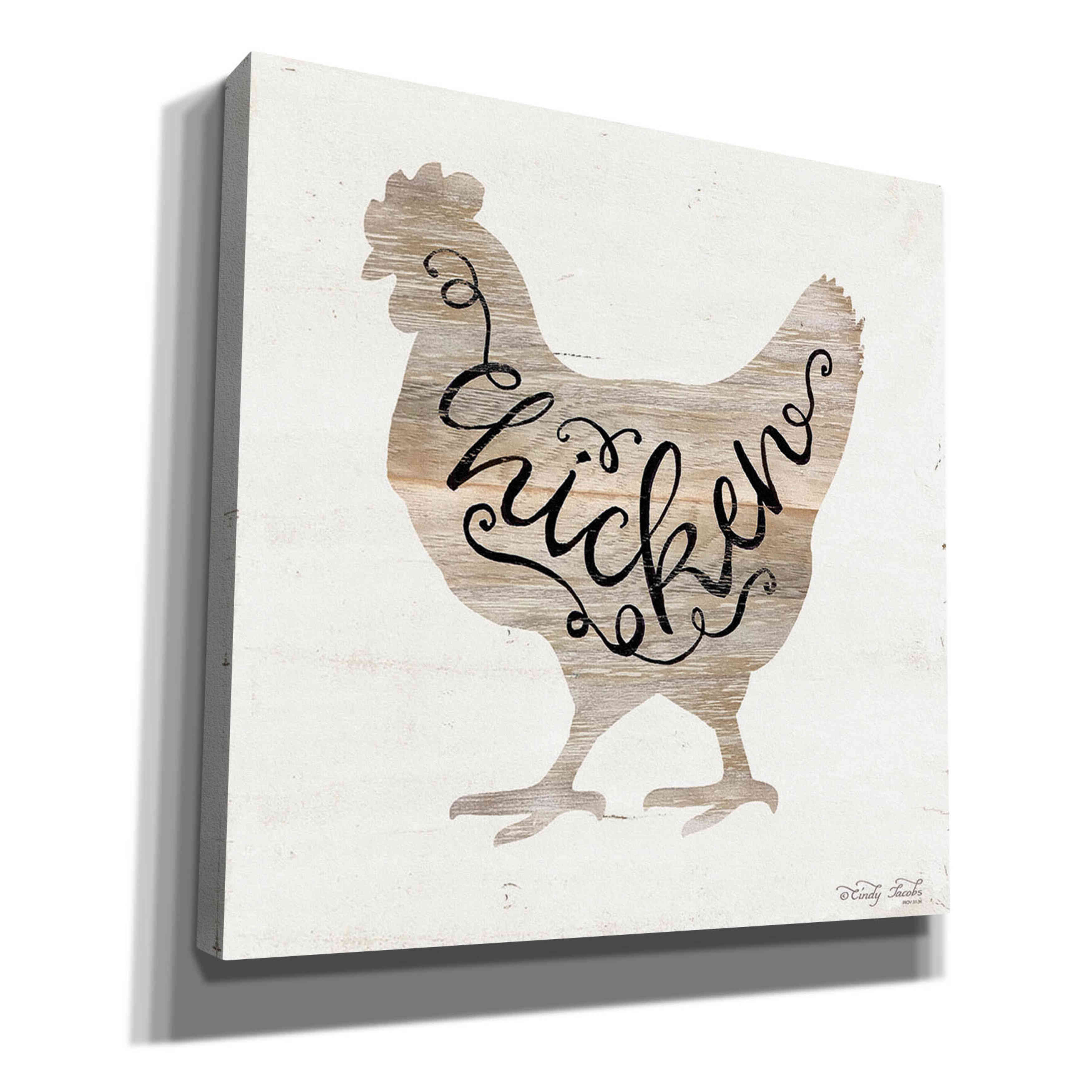 August Grove® Epic Graffiti 'Chicken In Beige' By Cindy Jacobs, Chicken ...