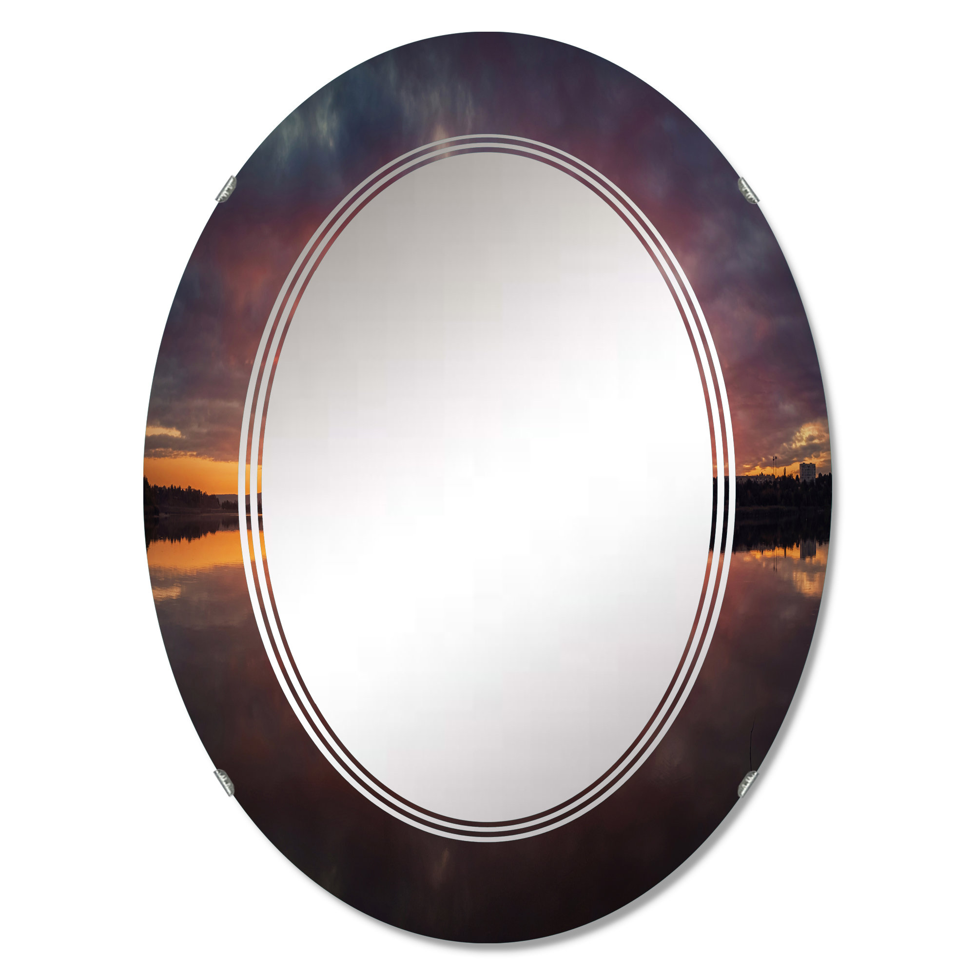 Bless international Reddyn Oval Wall Mirror | Wayfair