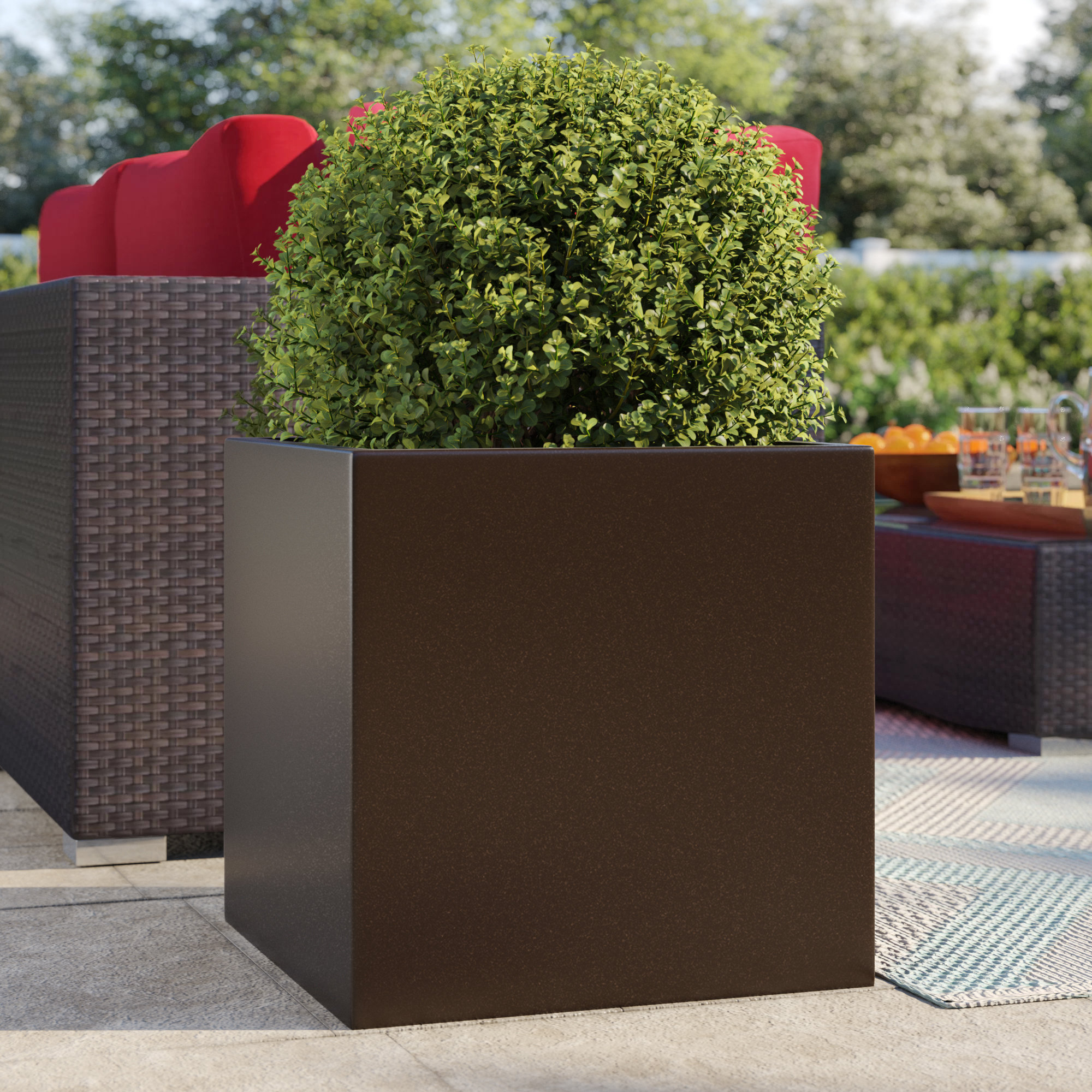 Ebern Designs Junco Fiberglass Planter Box & Reviews | Wayfair