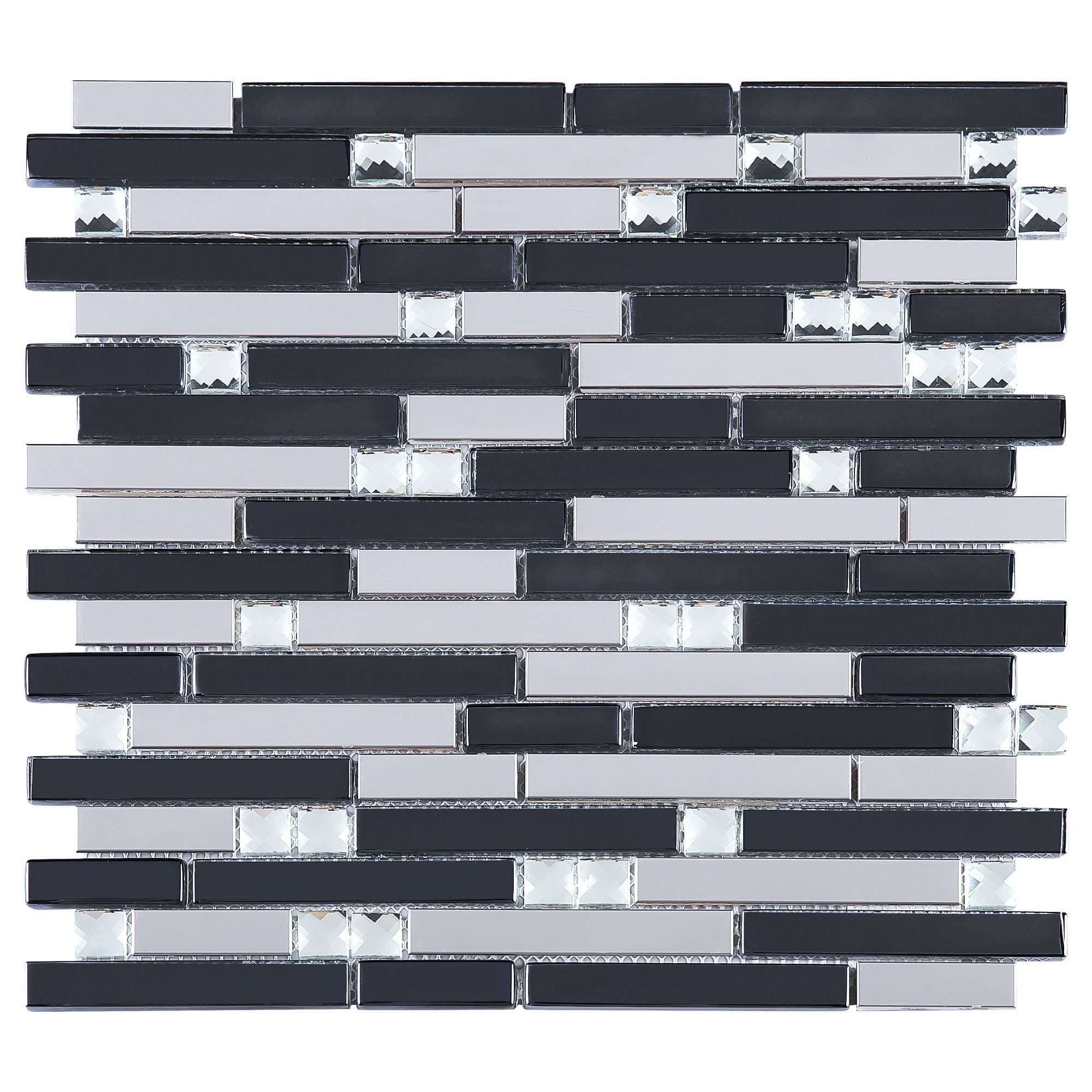 Supreme Tile Galaxy Micro-Beveled Linear Mosaic Wall Tile & Reviews ...