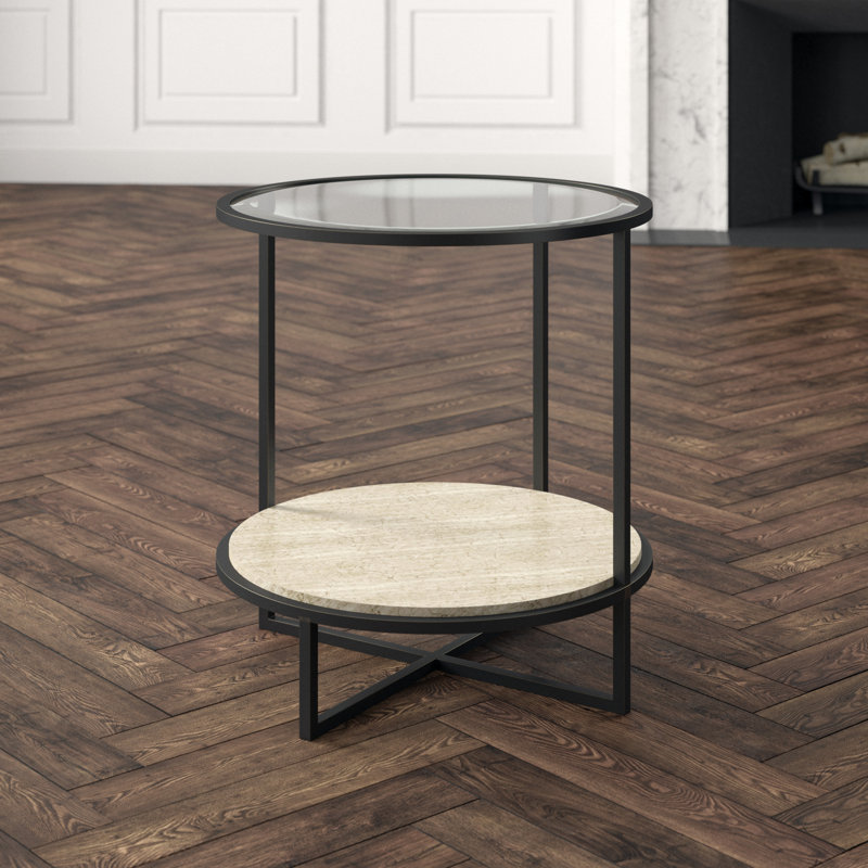 Bernhardt Harlow Glass End Table With storage & Reviews | Perigold