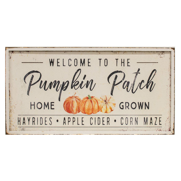 Trinx Welcome to the Pumpkin Patch Wall Décor | Wayfair
