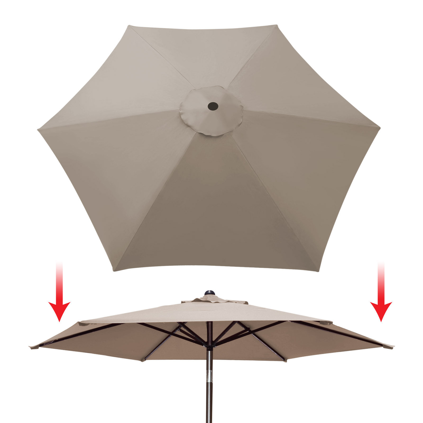 Arlmont & Co. Atalaya Patio Umbrella Replacement Cover & Reviews | Wayfair