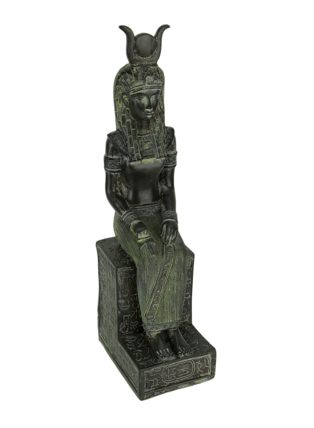 Bungalow Rose Egyptian Goddess Isis Sitting on Throne Statue | Wayfair
