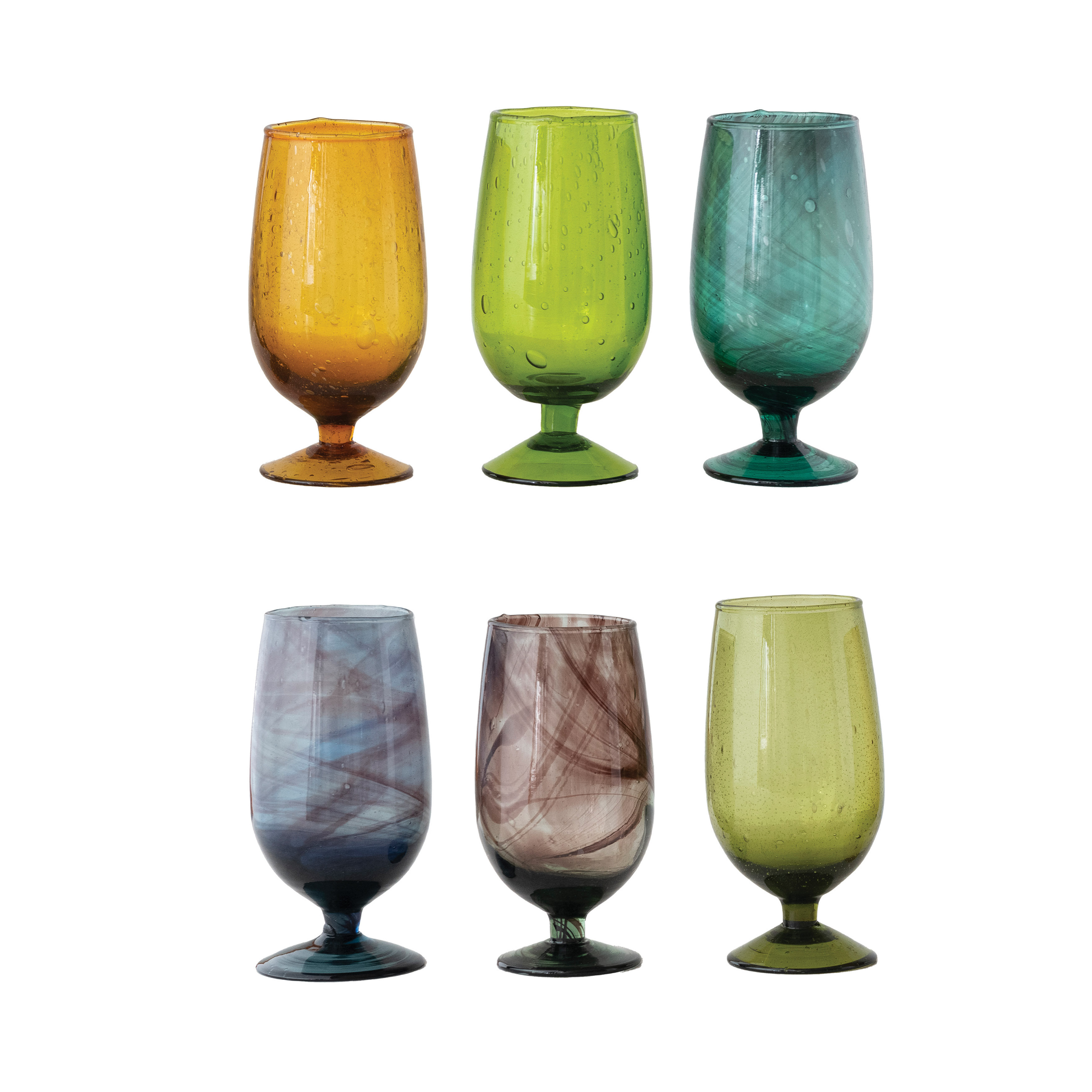 Brayden Studio® Hand Blown Stemmed Drinking Glass | Wayfair