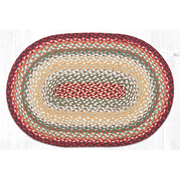 EarthRugs Braided Red/Blue Rug & Reviews | Wayfair
