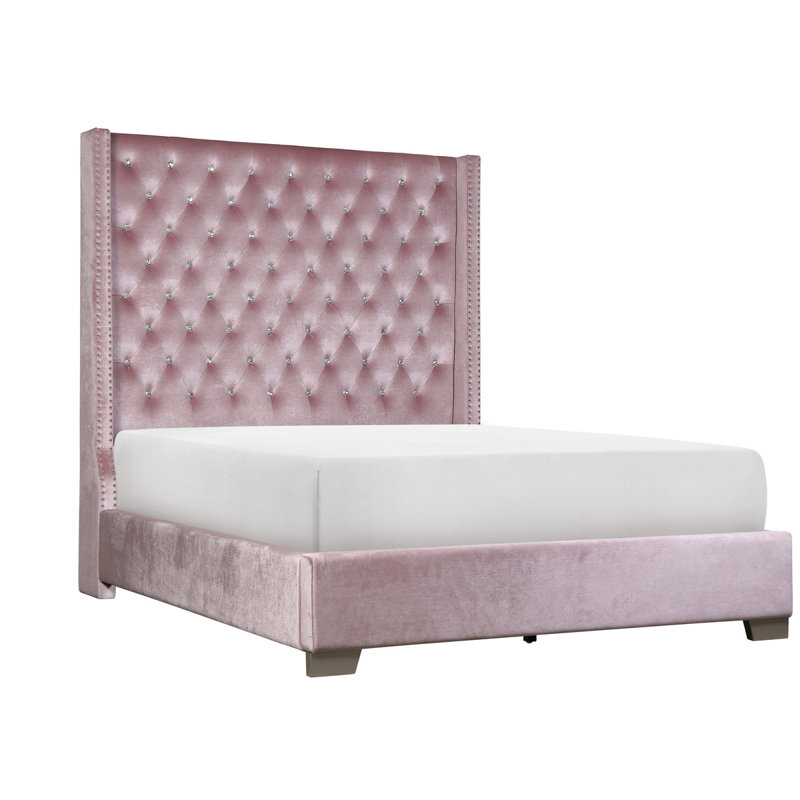 Rosdorf Park Harley-Rose Upholstered Bed | Wayfair
