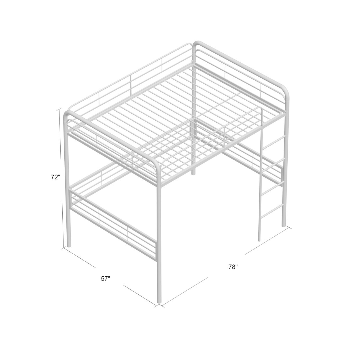 Isabelle & Max™ Ajay Full Metal Loft Bed by Isabelle & Max™ & Reviews ...