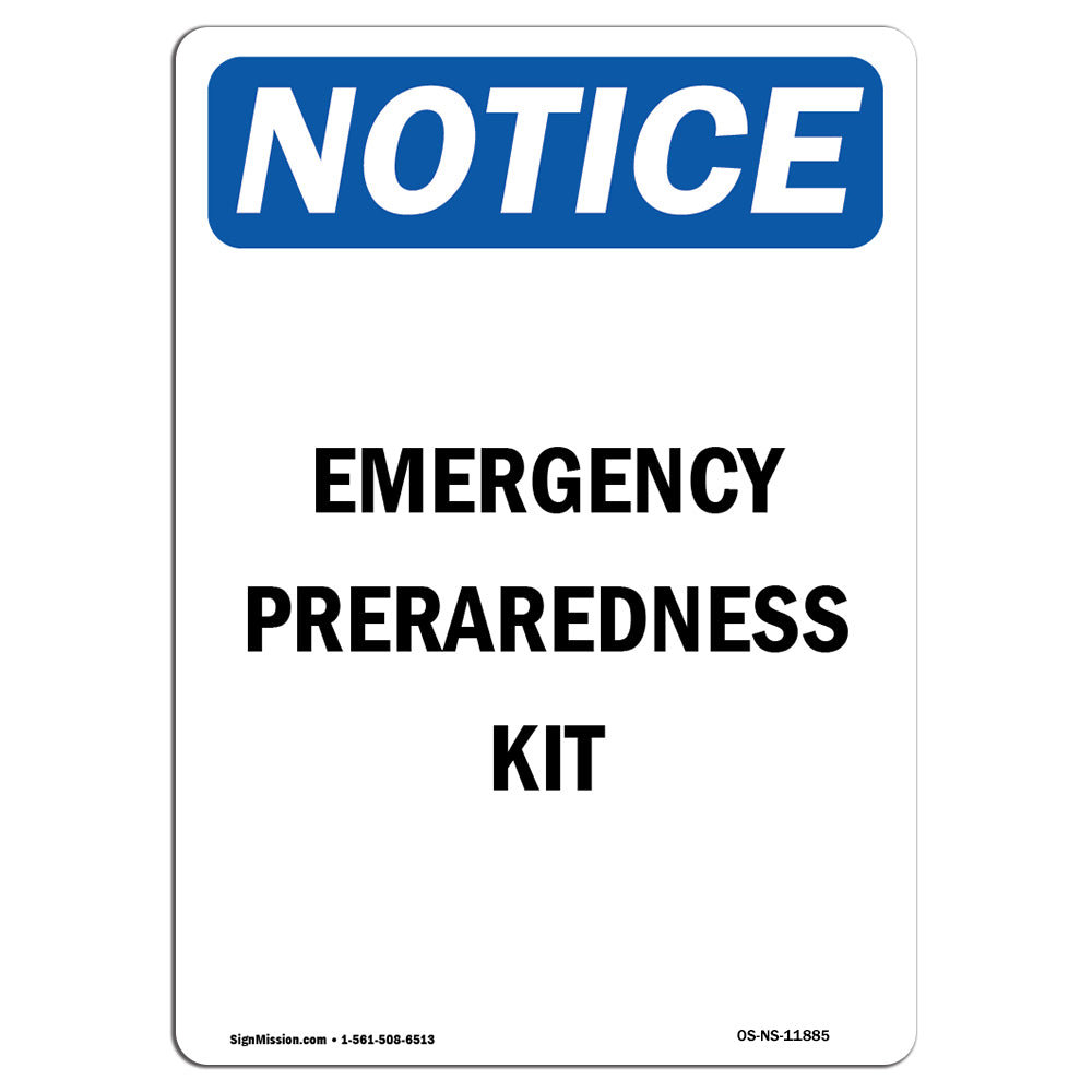 SignMission Emergency Preparedness Kit Sign | Wayfair