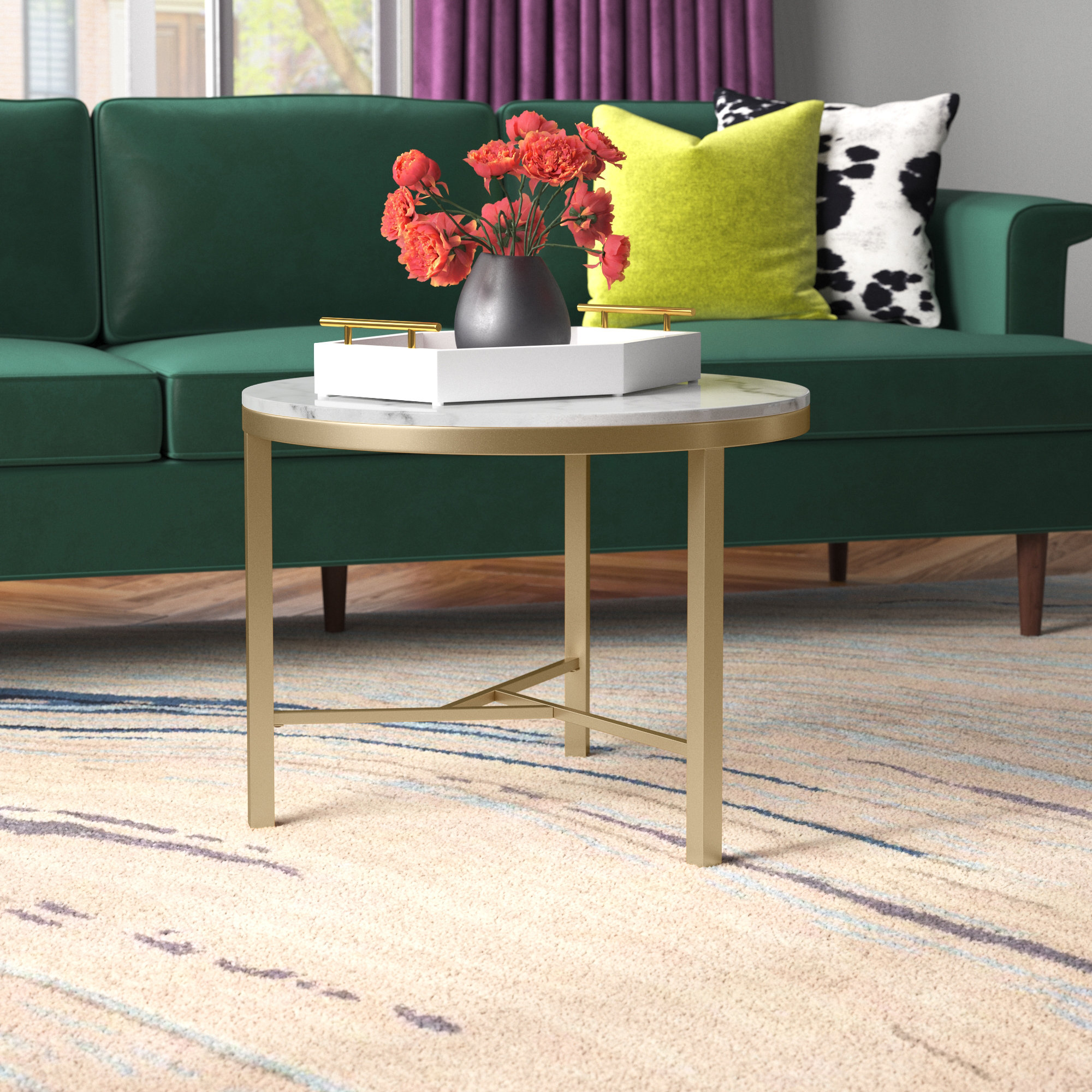 Etta Avenue™ Sampson 3 Legs Coffee Table & Reviews | Wayfair
