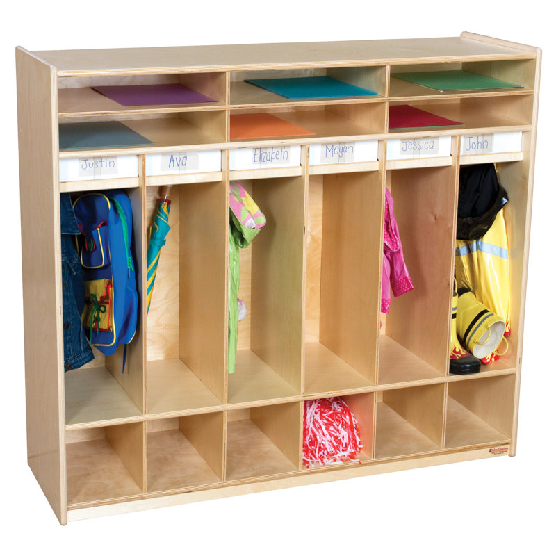 Wood Designs 6 Section Preschool Cubby Locker | Wayfair