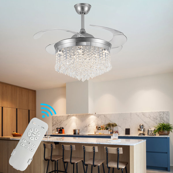 House of Hampton® Dilla 21'' Ceiling Fan with LED Lights & Reviews ...