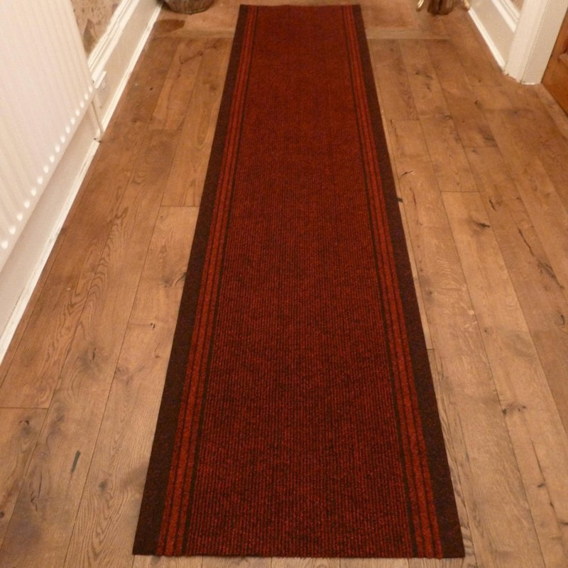 Ophelia & Co. Abby Flatweave Red Hallway Runner Rug | Wayfair.co.uk