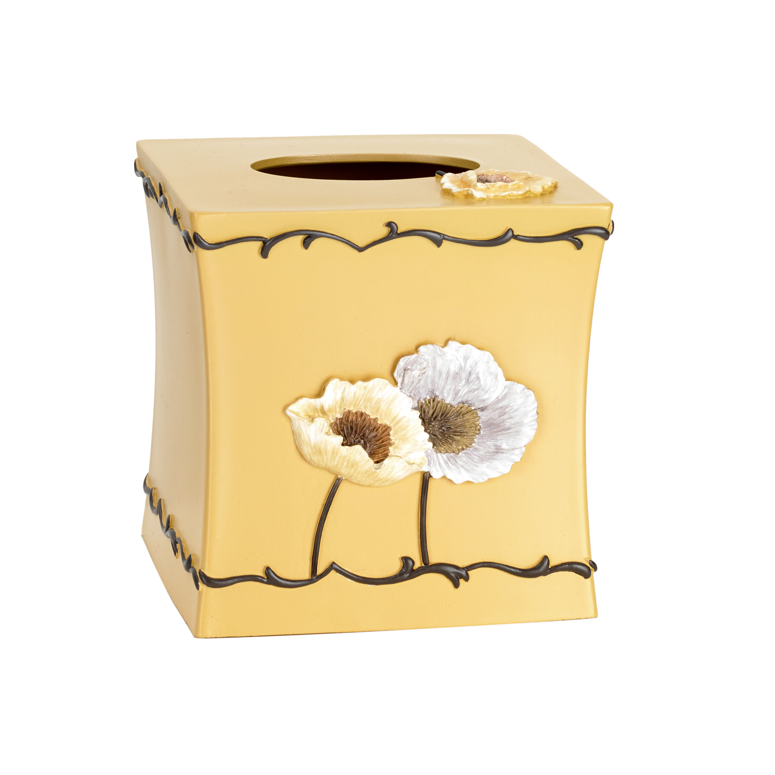 Winston Porter Cameo Poppy Fields Tissue Box Cover & Reviews | Wayfair