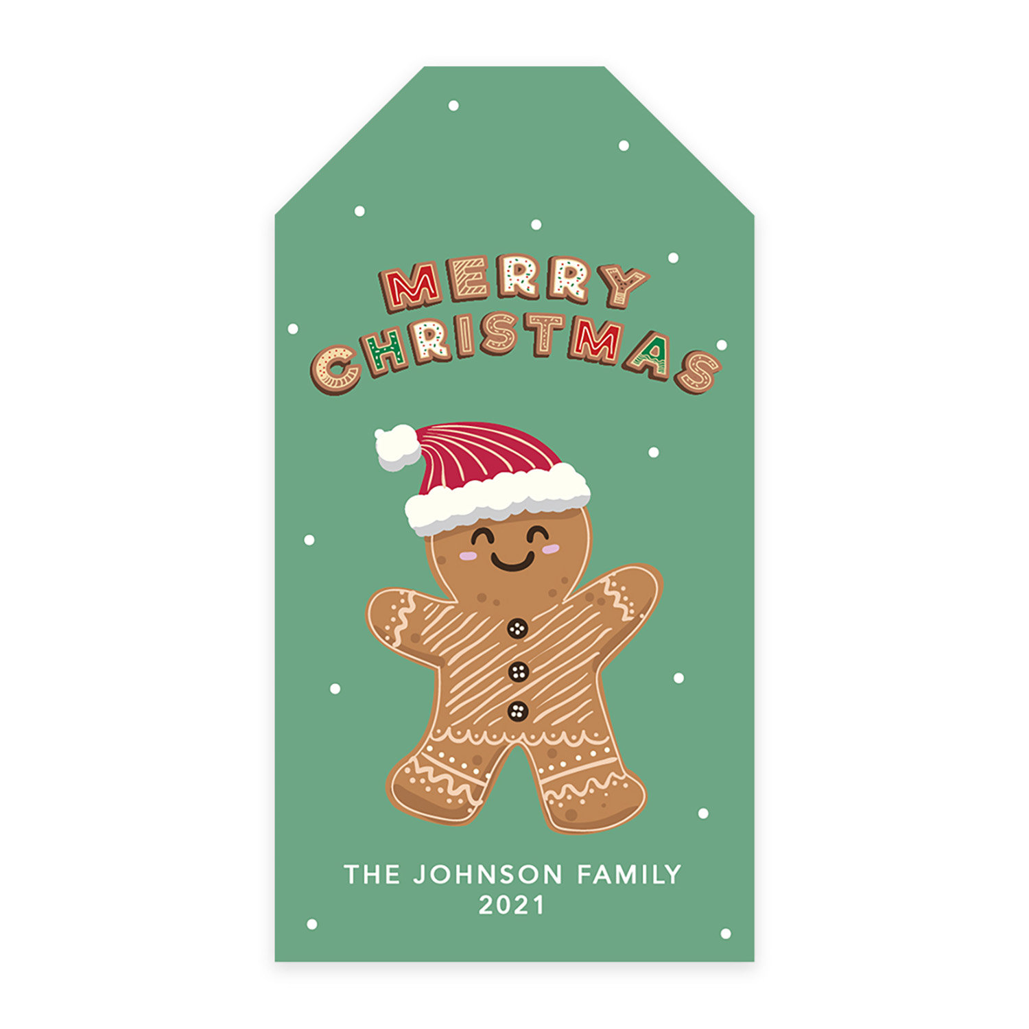The Holiday Aisle® Custom Self Adhesive Classic Merry Christmas ...