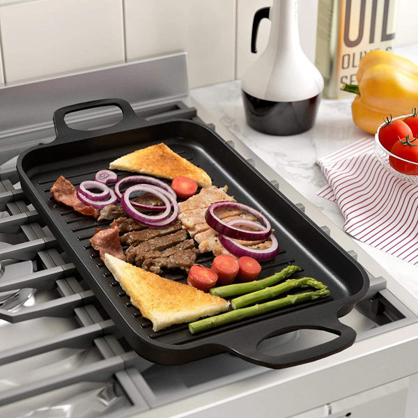 chiloyal Nonstick Grill Pan, Induction Stove Top Grill Plate, Grill Top ...