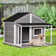 Archie & Oscar™ Mitzi Gray Wood Dog House | Wayfair