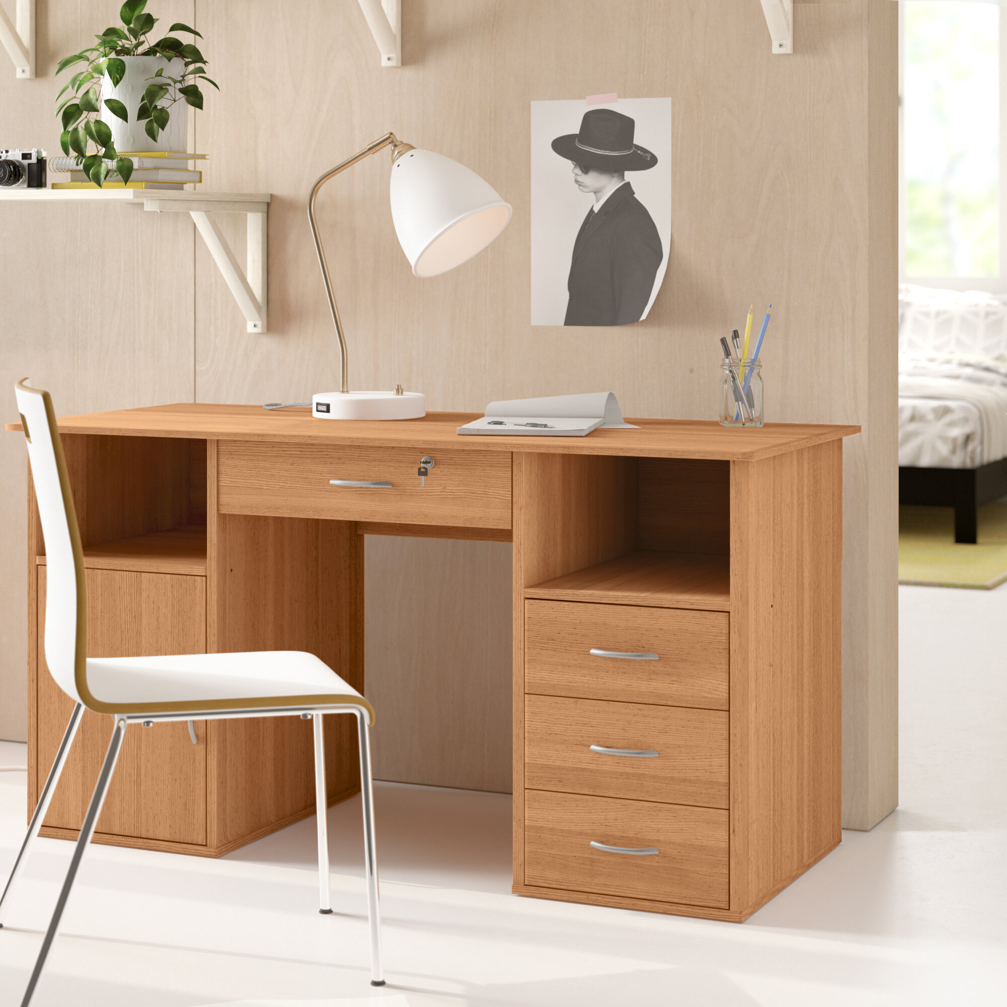 Wade Logan Shelton Computer Desk & Reviews | Wayfair.co.uk