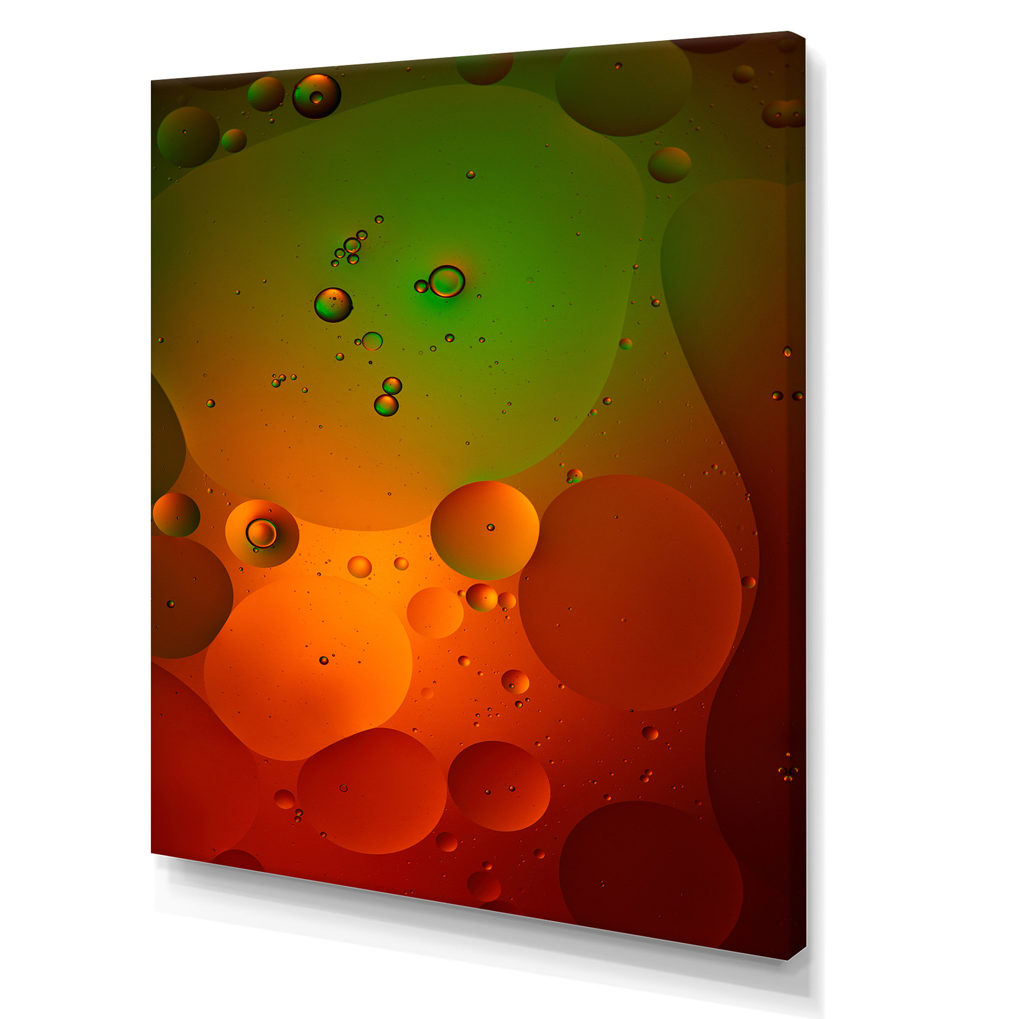 Wrought Studio Green Red Ink Mixing Under Water II Green Red Ink Mixing ...