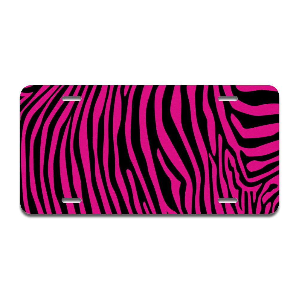 SignMission Pink Zebra Aluminum Plate Frame | Wayfair