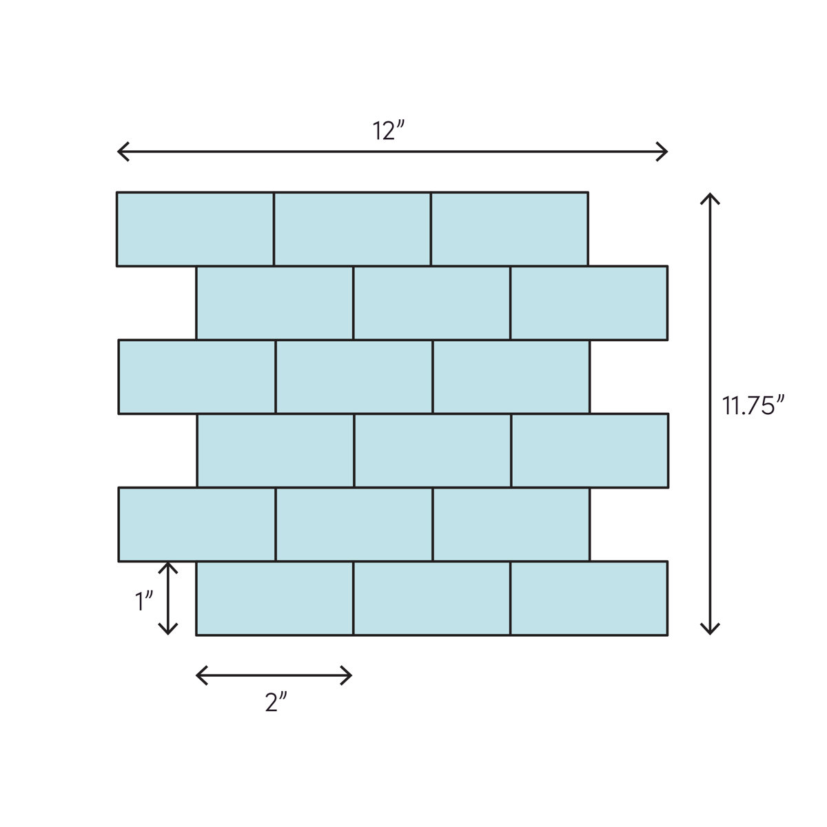 Supreme Tile Brick Crystile 1" x 2" Mosaic Tile & Reviews | Wayfair