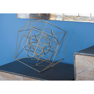 CosmoLiving by Cosmopolitan Metal Wire Sphere Sculpture & Reviews | Wayfair