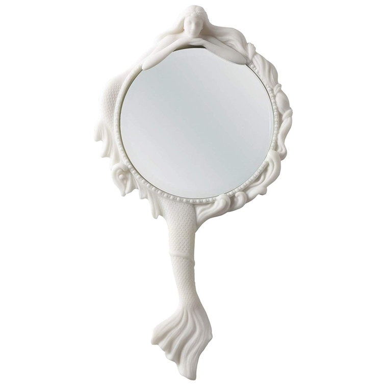 Highland Dunes Lytham Art Nouveau Mermaid Hand Mirror | Wayfair