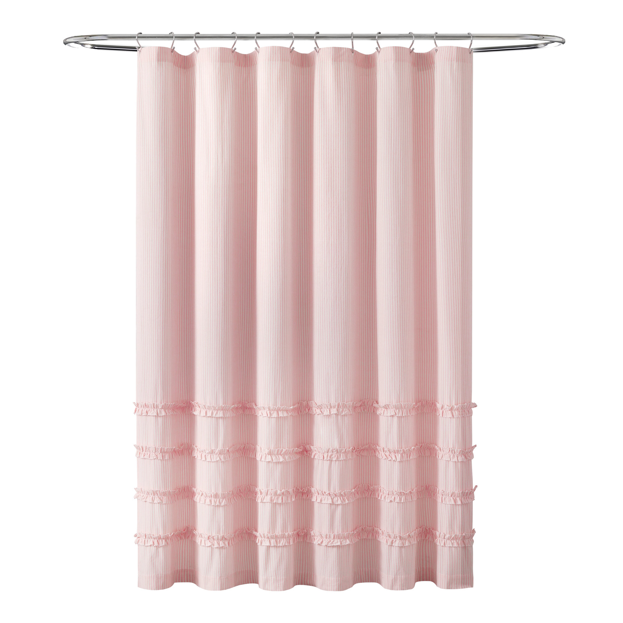 Ophelia And Co Guidry 100 Cotton Striped Single Shower Curtain