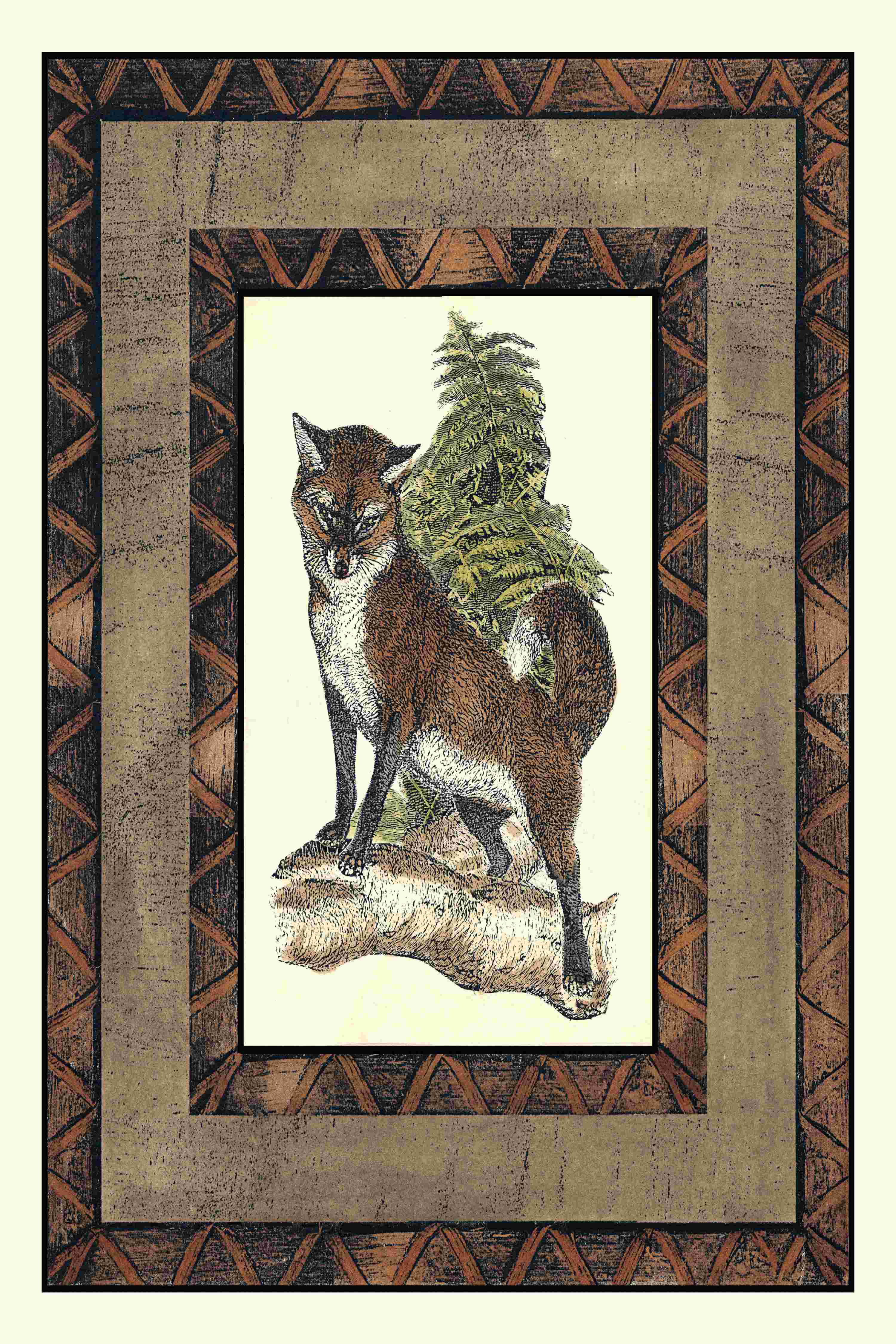 Loon Peak® Rustic Fox - Wrapped Canvas Print | Wayfair