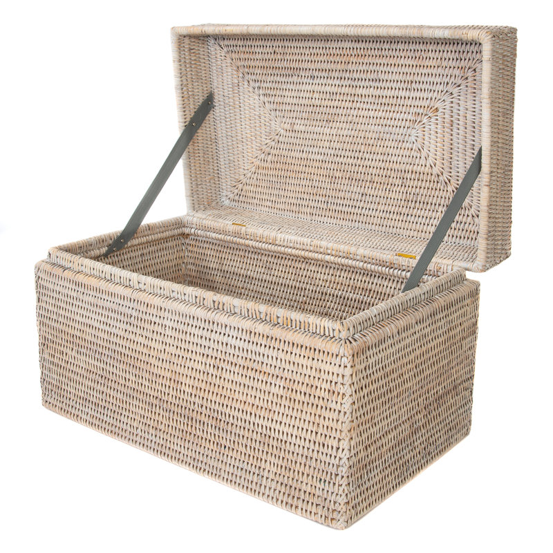 Birch Lane™ Lancaster Wicker Trunk & Reviews | Wayfair