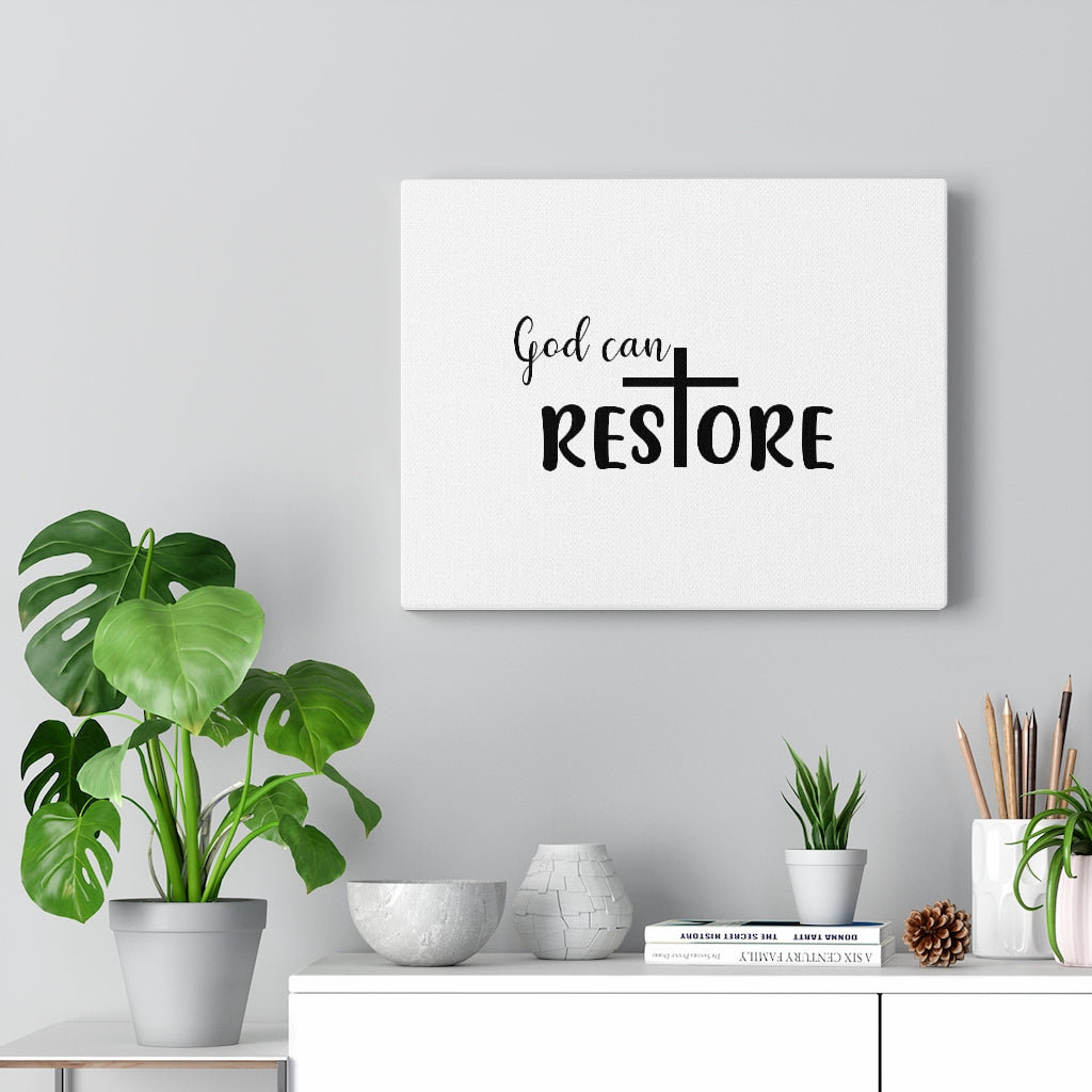 Trinx God Can Restore Christian Wall Art Bible Verse Print Ready to ...