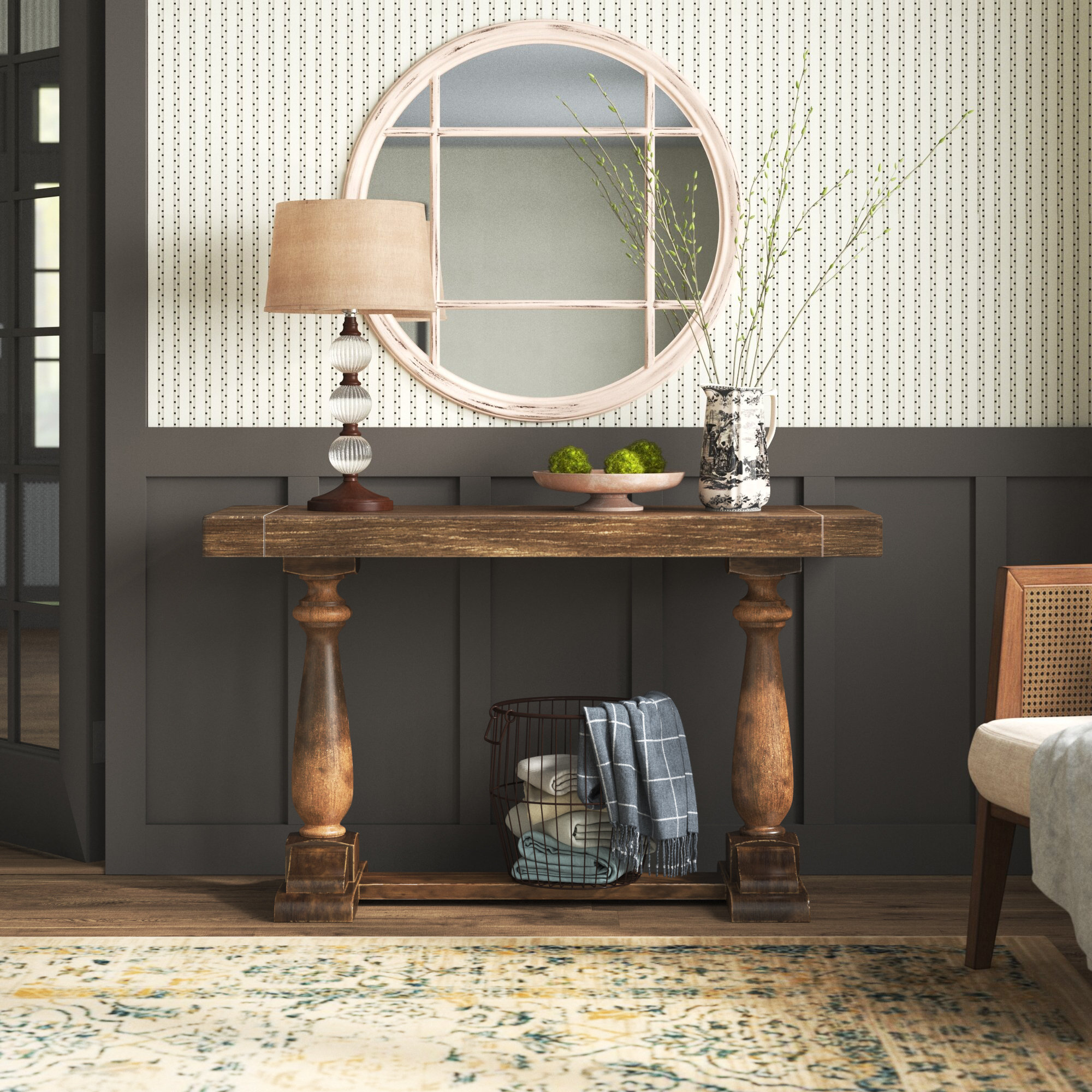 Laurel Foundry Modern Farmhouse Kowal 50" Solid Wood Console Table ...