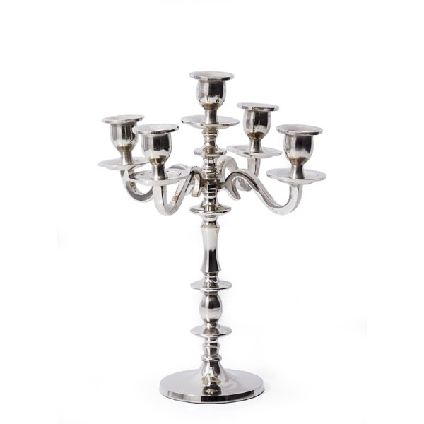 Rosdorf Park 14'' Aluminum Tabletop Candelabra | Wayfair