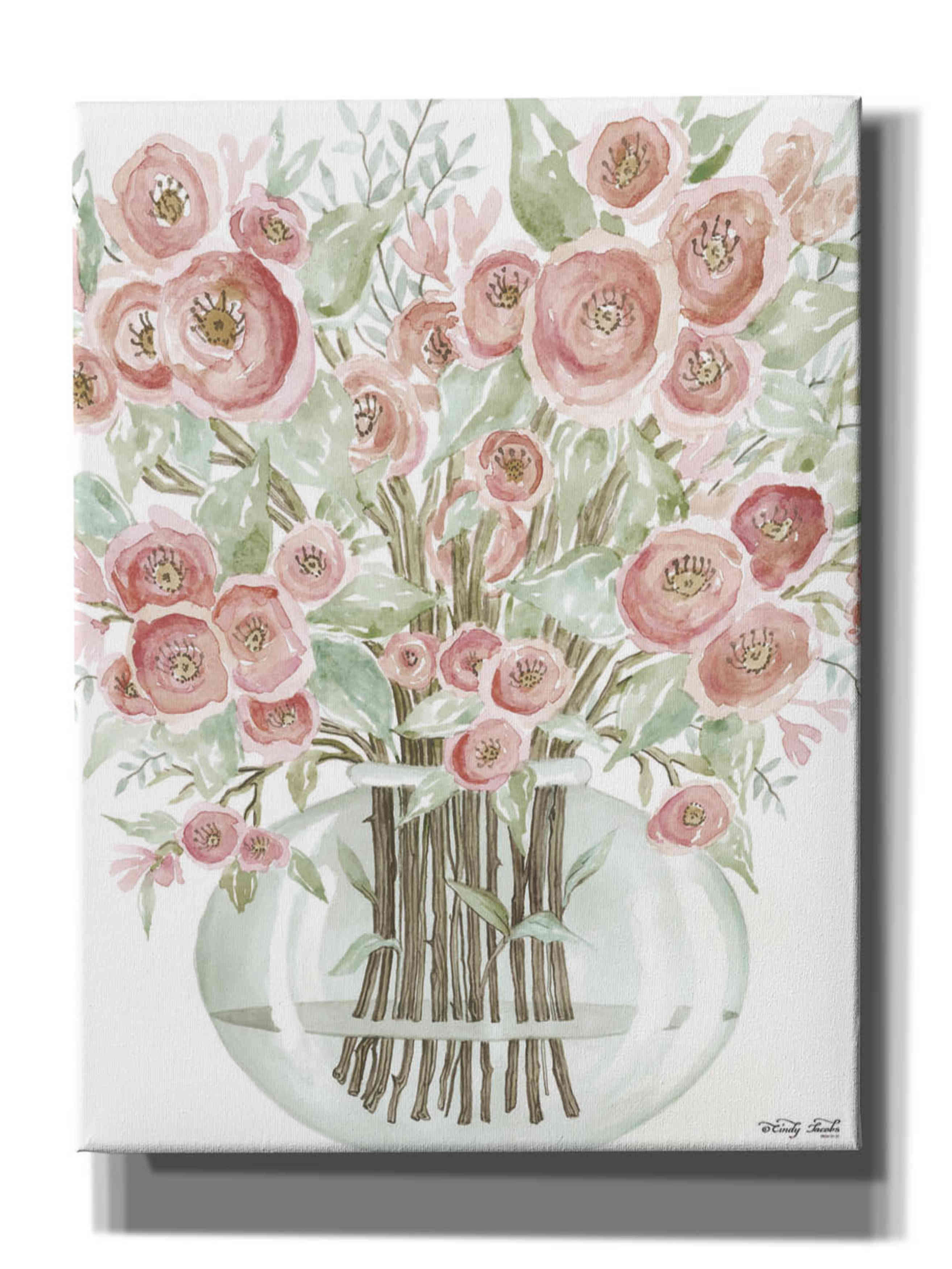 Red Barrel Studio® Epic Graffiti 'Blush Roses' By Cindy Jacobs, Canva ...