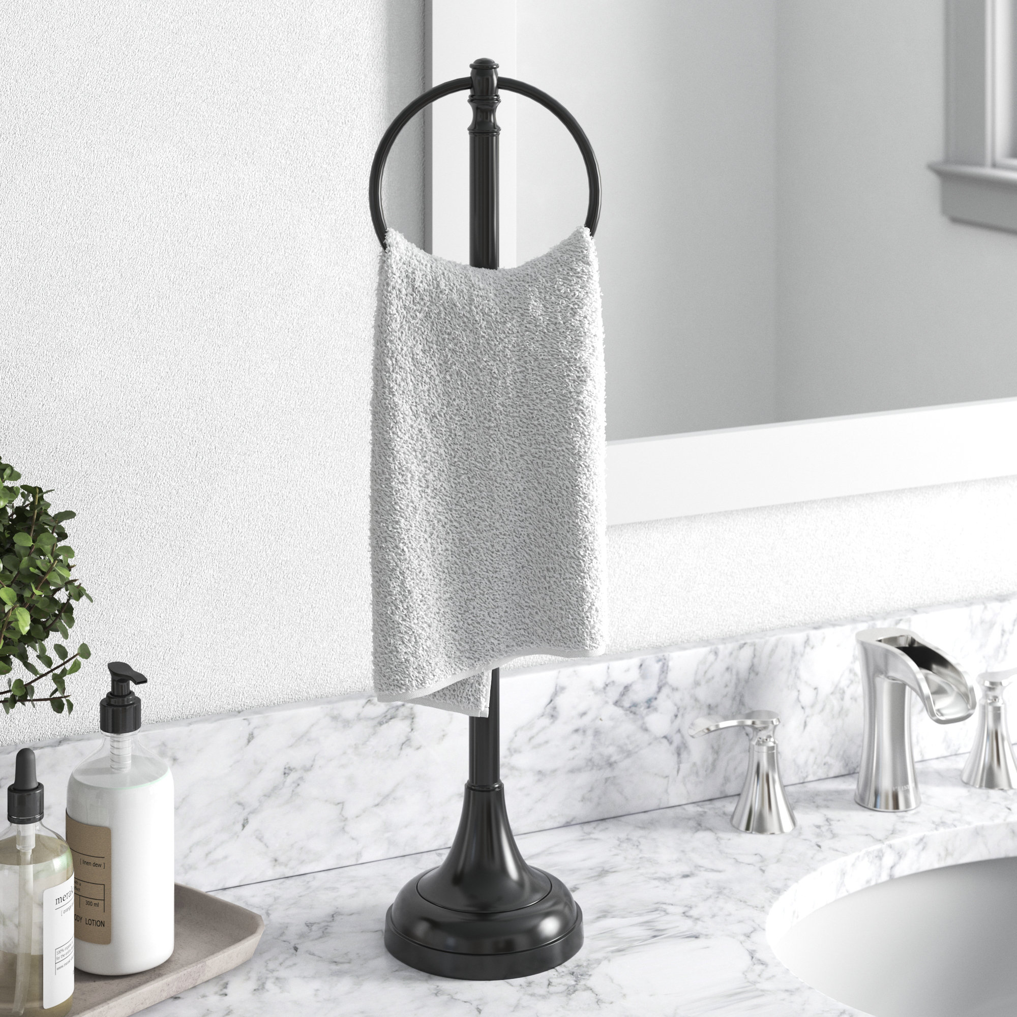 Charlton Home® Freyja Countertop Towel Stand & Reviews | Wayfair
