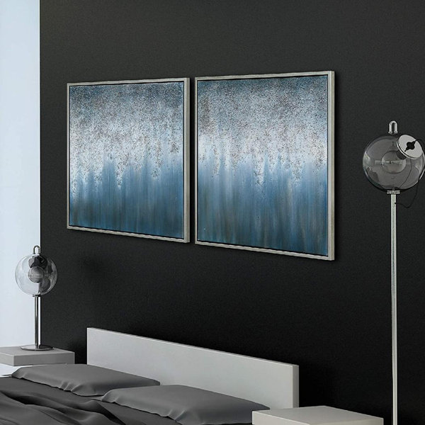 weilaicheng 2 Piece Floater Frame Painting Set on Canvas - Wayfair Canada