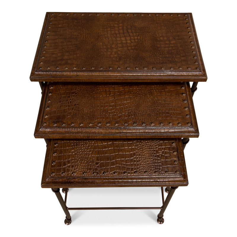 Sarreid Ltd Croc Rectangular End Table & Reviews | Perigold