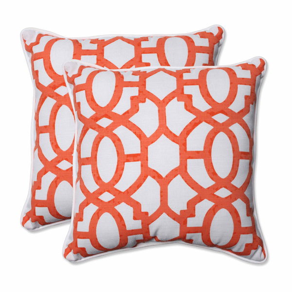 Pillow Perfect Nunu Geo Indoor/Outdoor Throw Pillow & Reviews | Wayfair