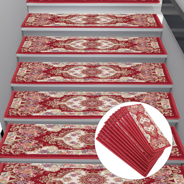 Bloomsbury Market Mollyemma Red Stair Tread | Wayfair