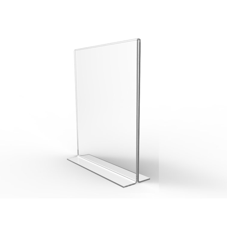 FixtureDisplays 1PK 8.5 X 11" Clear Acrylic Sign Holder For Tabletops ...
